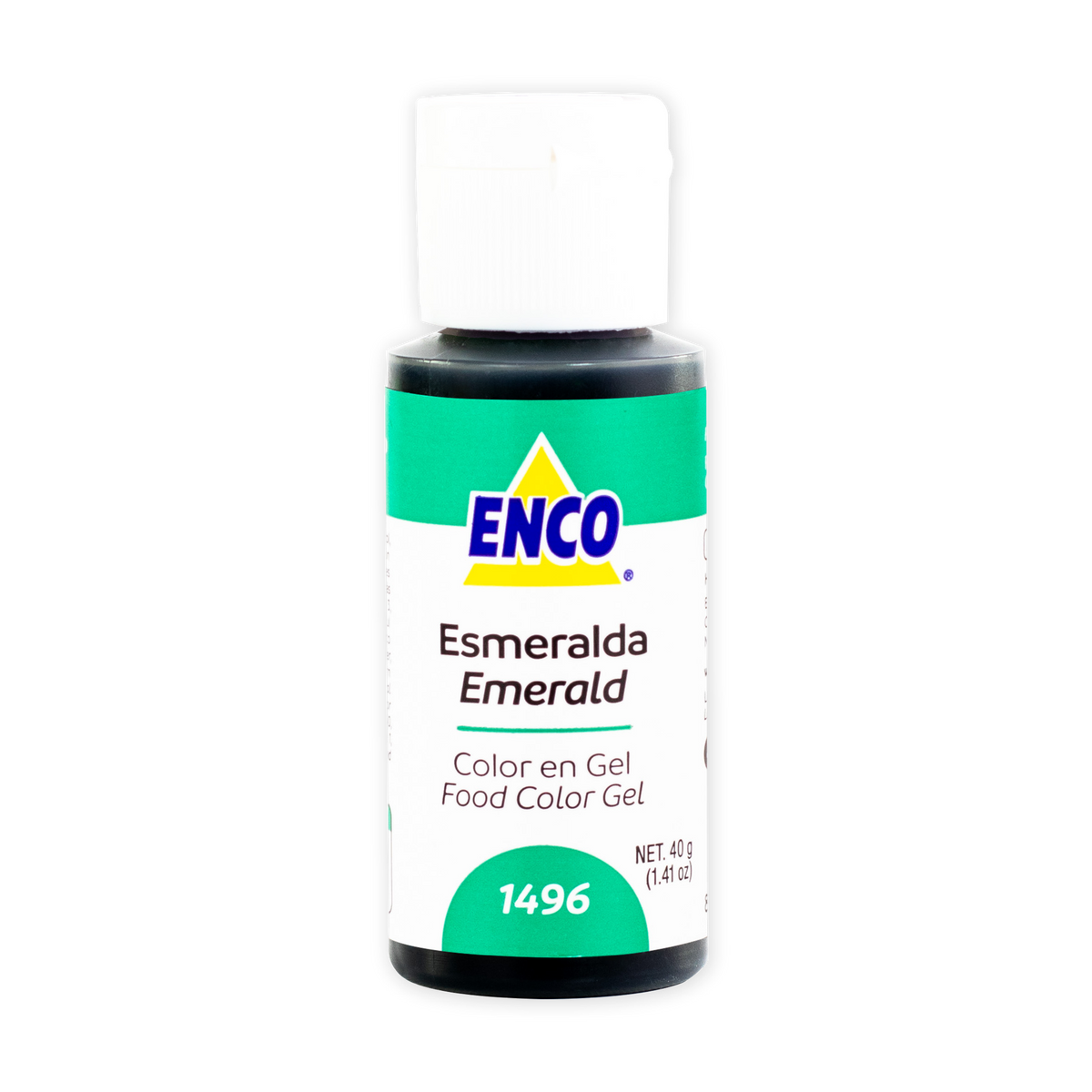 COLOR EN GEL VERDE ESMERALDA 40 GR ENCO – Distribuidora Del Pastelero