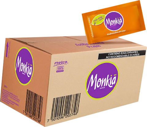 MONKIA ENDULZANTE SIN CALORIAS CAJA 1000 SOBRES 1 GR METCO ...