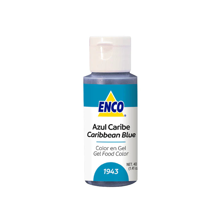 color-gel-azul-caribe-enco-40g – Distribuidora Del Pastelero