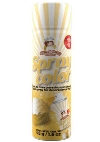 COLOR EN SPRAY AMARILLO HUEVO 45 GR MA BAKER – Distribuidora Del Pastelero