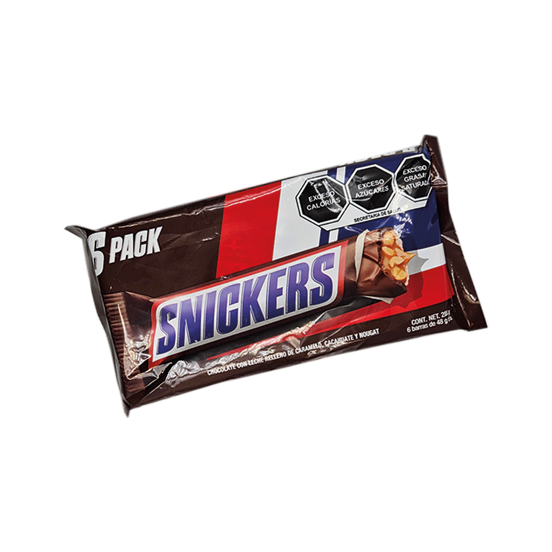 chocolate-snickers-6-pack-48-gr – Distribuidora Del Pastelero