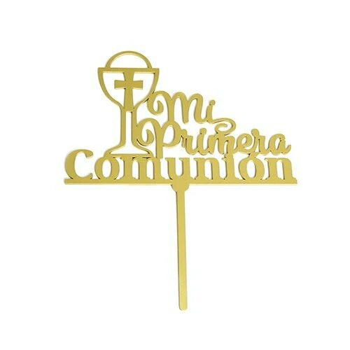 letrero-de-madera-primera-comunion-dorado-bake-darling – Distribuidora ...