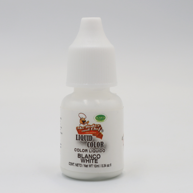 COLOR BLANCO LIQUIDO 10 ML MA BAKER – Distribuidora Del Pastelero