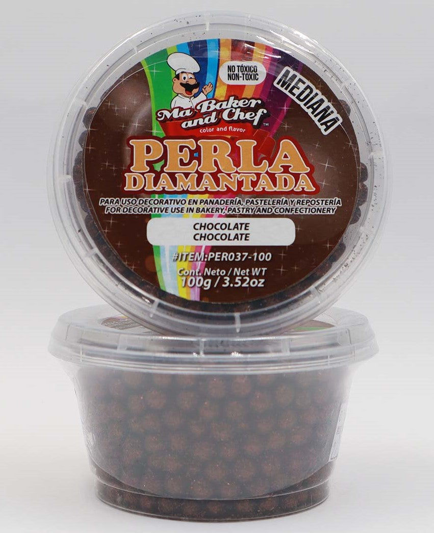 PERLA DIAMANTADA MEDIANA MORADA 100 GR MA BAKER – Distribuidora Del ...