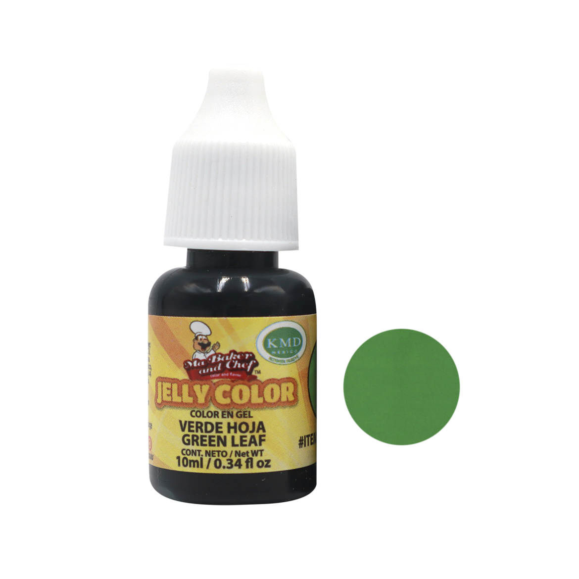 jelly-color-10ml-ma-baker-and-chef-verde-hoja – Distribuidora Del Pastelero